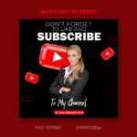 10 Social Media Post Banner For YouTube Subscriber PSD Template ...