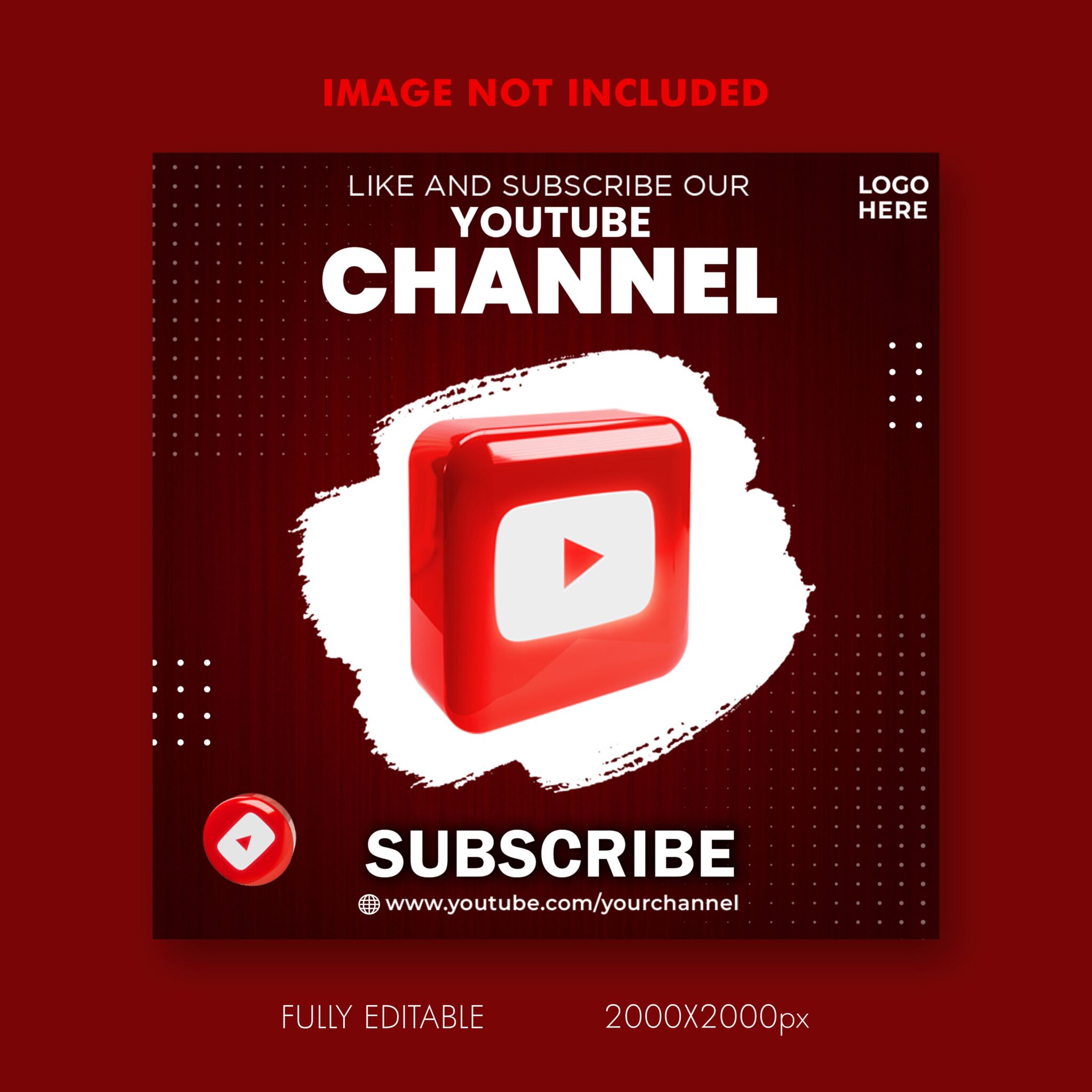 10 Social Media Post Banner For YouTube Subscriber PSD Template ...