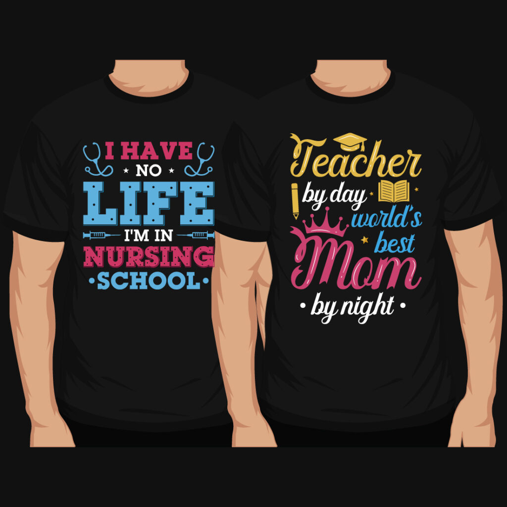 9 Best Mix Typography T-Shirt Designs Bundle - MasterBundles