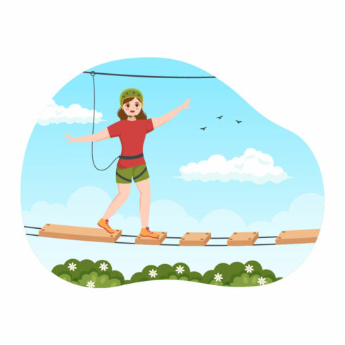 13 Zip Line Illustration - MasterBundles
