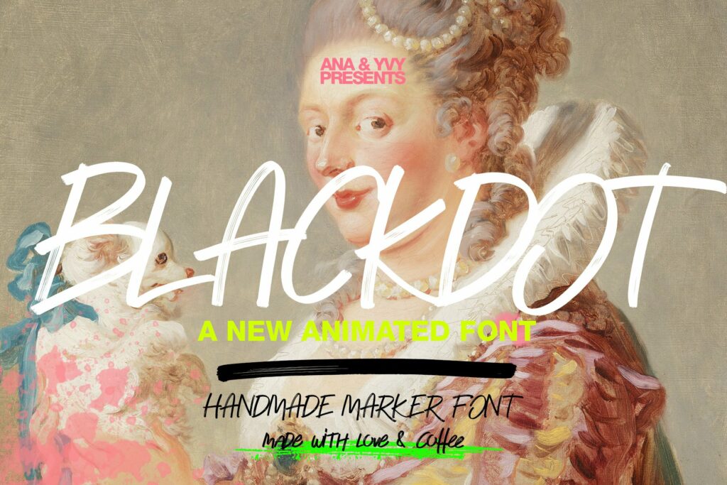 Animated Marker Font - BLACKDOT – MasterBundles