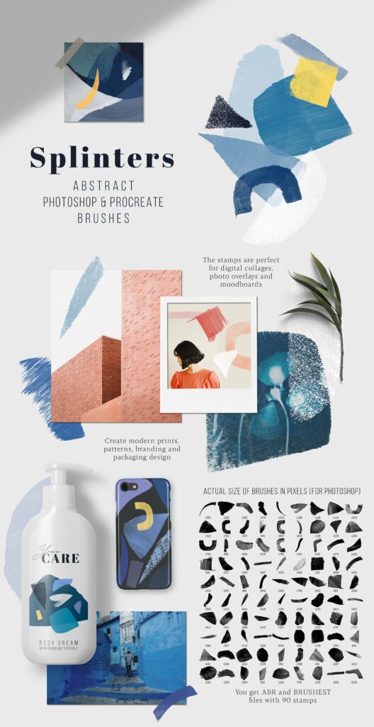 SPLINTERS Procreate Photoshop Stamps – MasterBundles