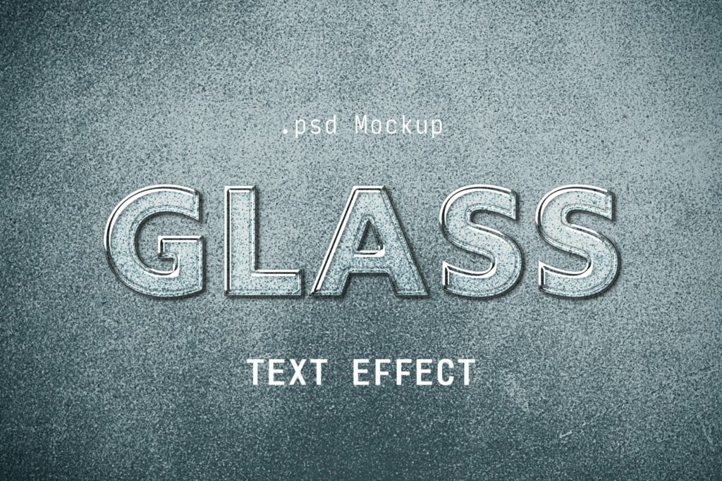 Glass Text Effect – MasterBundles