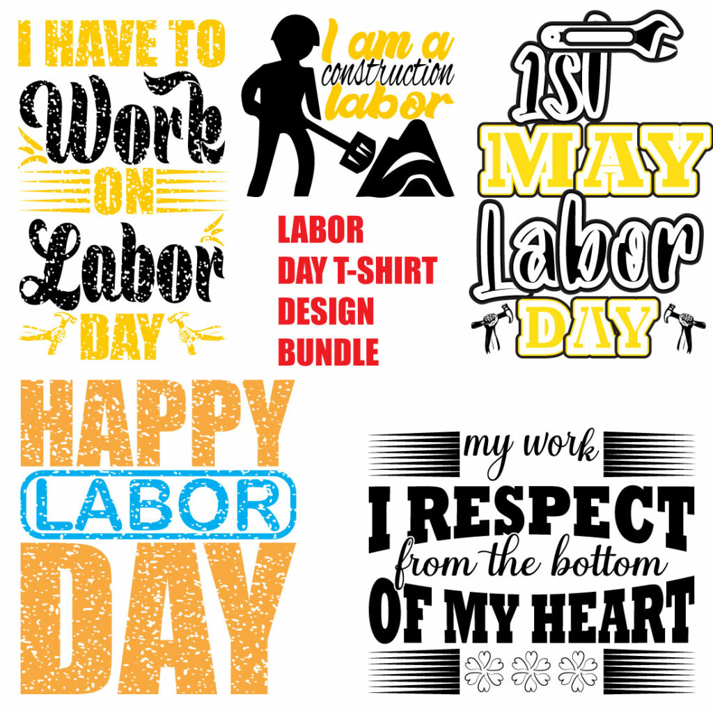 LABOR DAY T-SHIRT DESIGN BUNDLE - MasterBundles