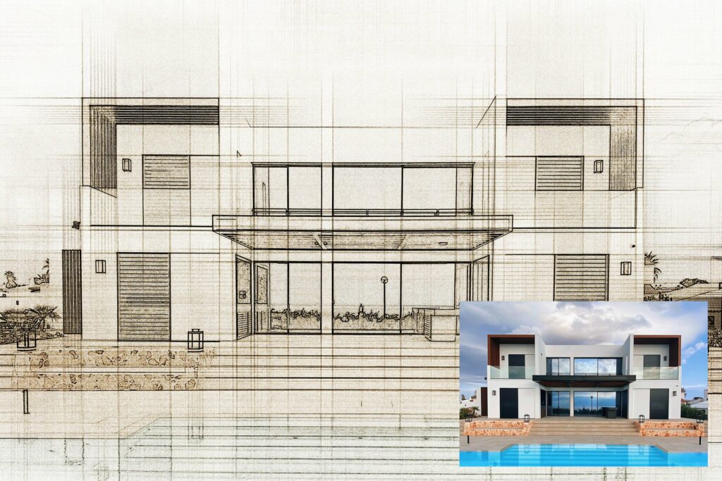 Architecture Sketch Effect Photoshop – MasterBundles