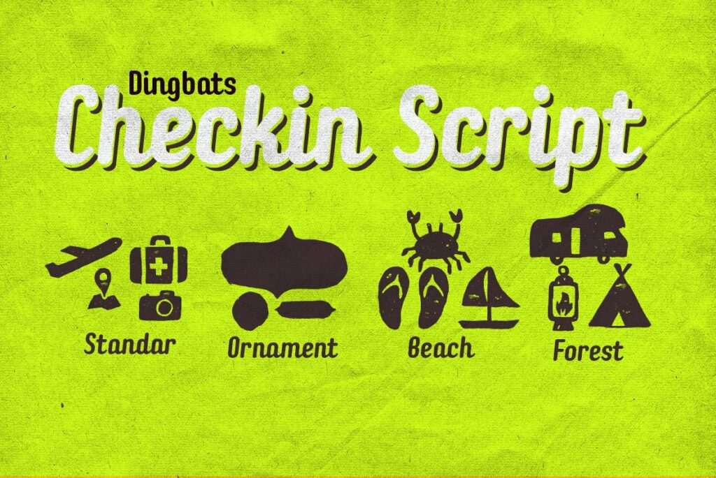 Checkin Script Dingbats -50 – MasterBundles
