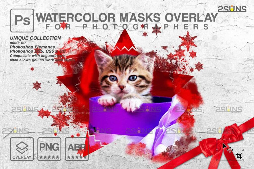 Watercolor Overlay Masks – MasterBundles