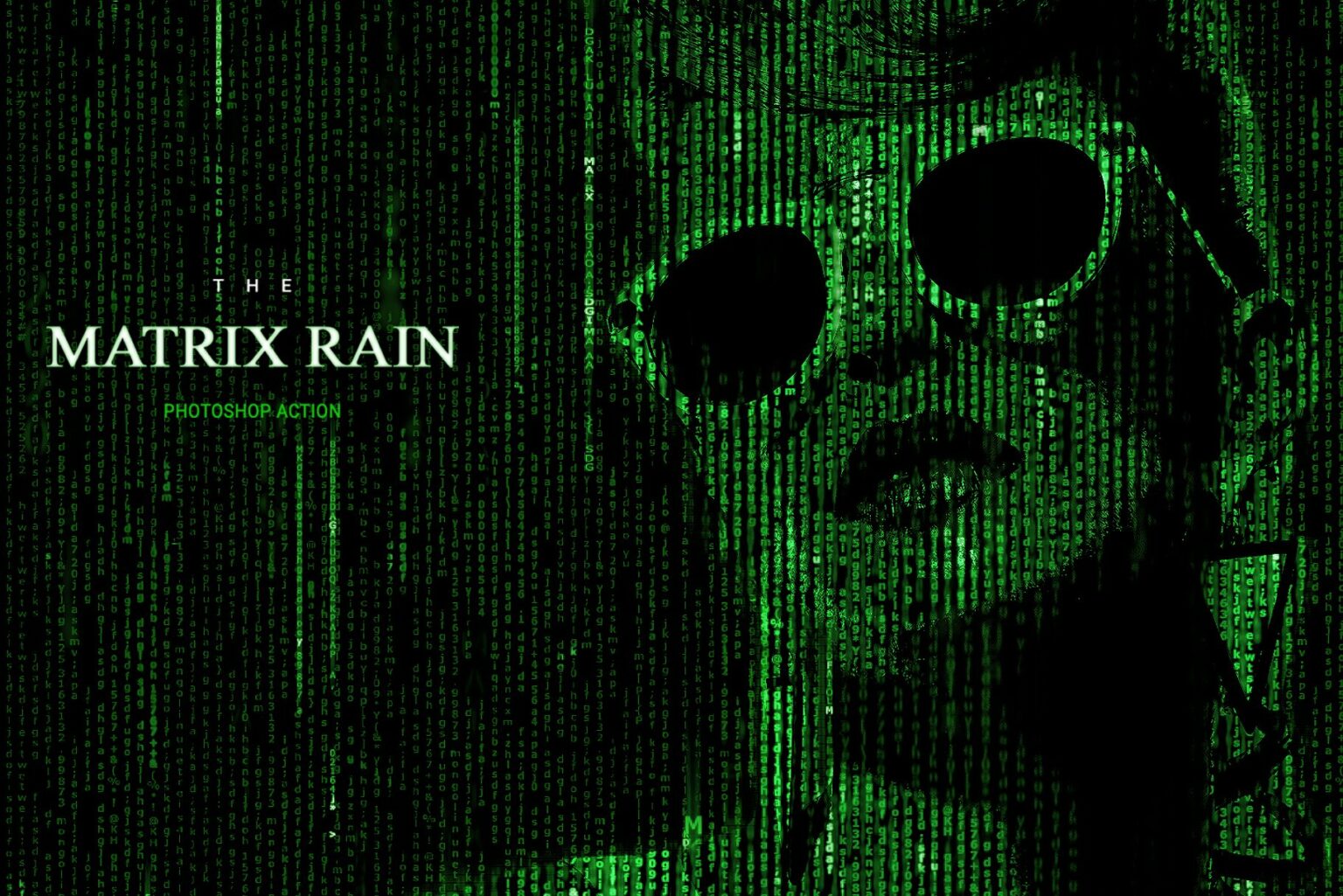 Matrix Rain Photoshop Action – MasterBundles