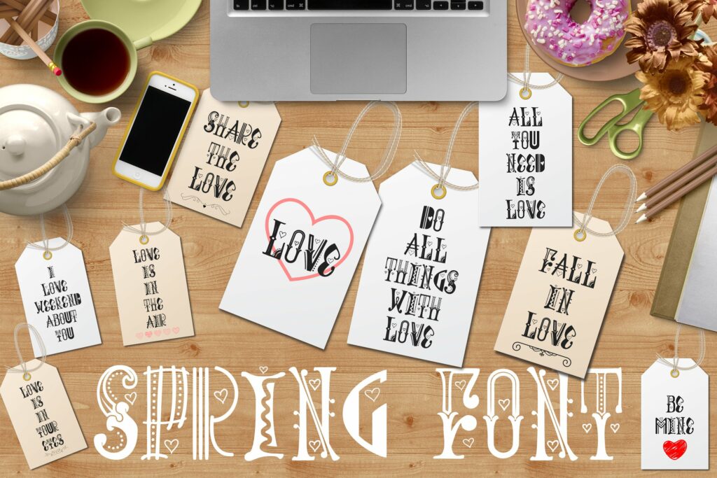 Decorative font - Spring – MasterBundles
