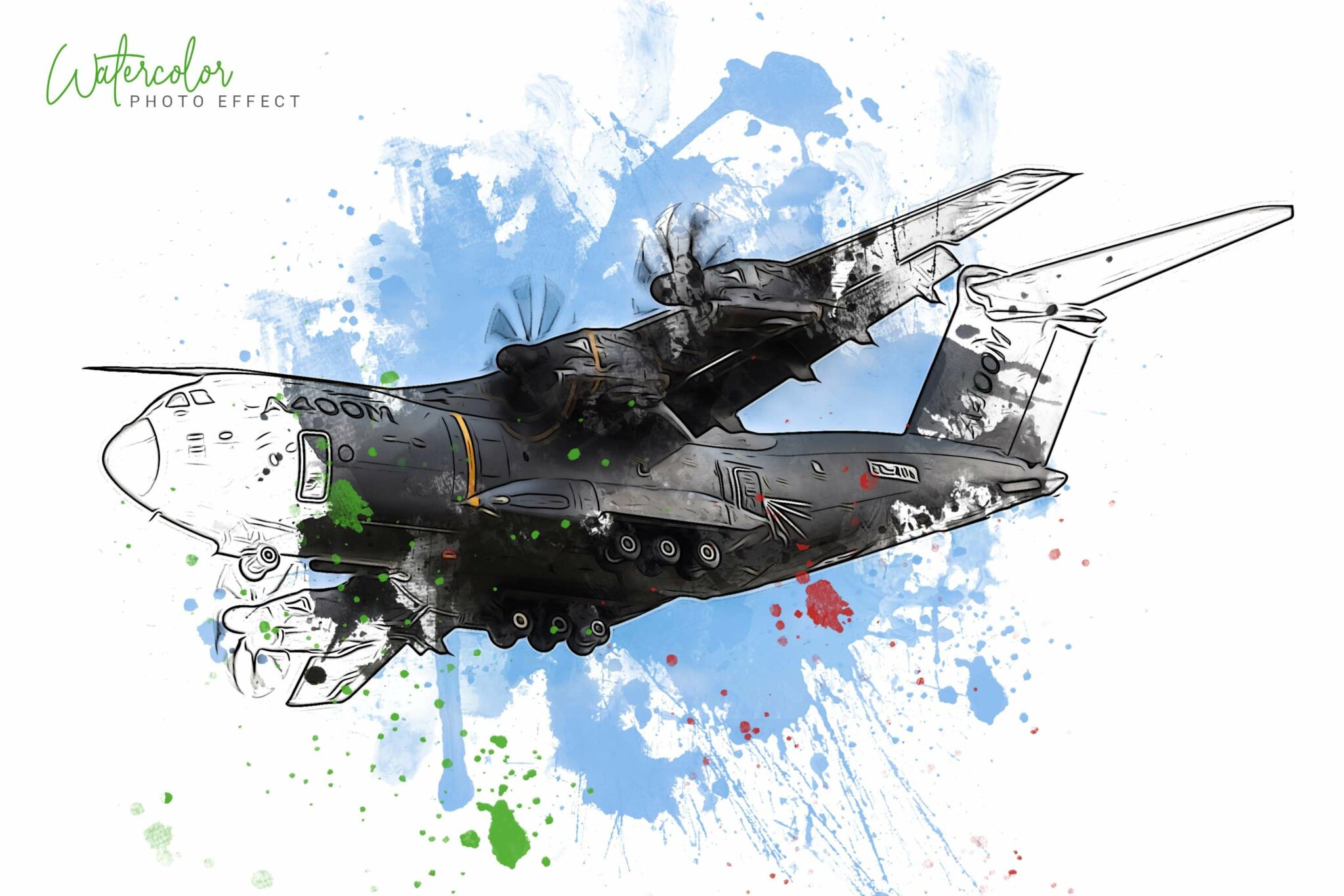 Watercolor Artistic Photo Effects – MasterBundles