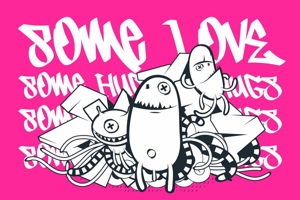 Block Tags - Realistic Graffiti Font – MasterBundles