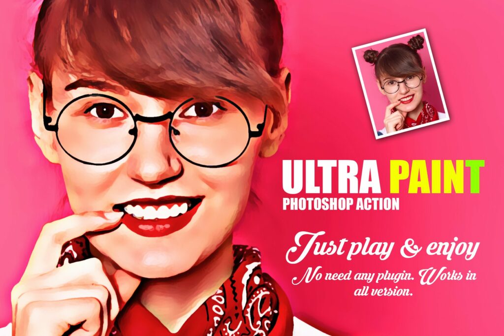 Ultra Painting Photoshop Action – MasterBundles