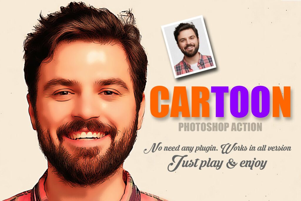 Cartoon Photoshop Action – MasterBundles