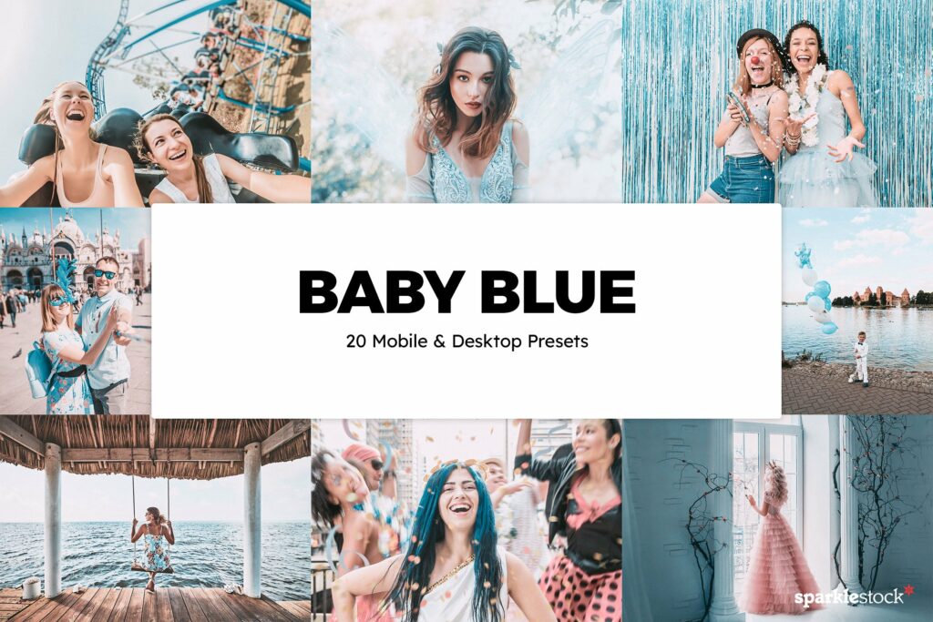 20 Baby Blue Lightroom Presets & LUT – MasterBundles