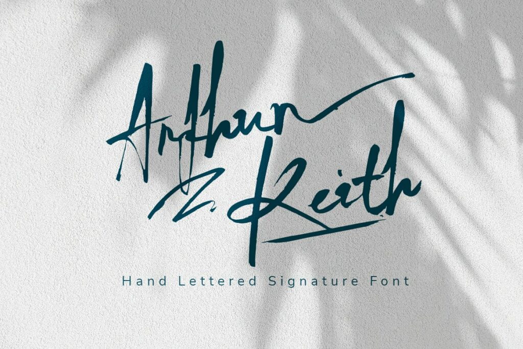 Arthur Keith - Signature Style Font – MasterBundles