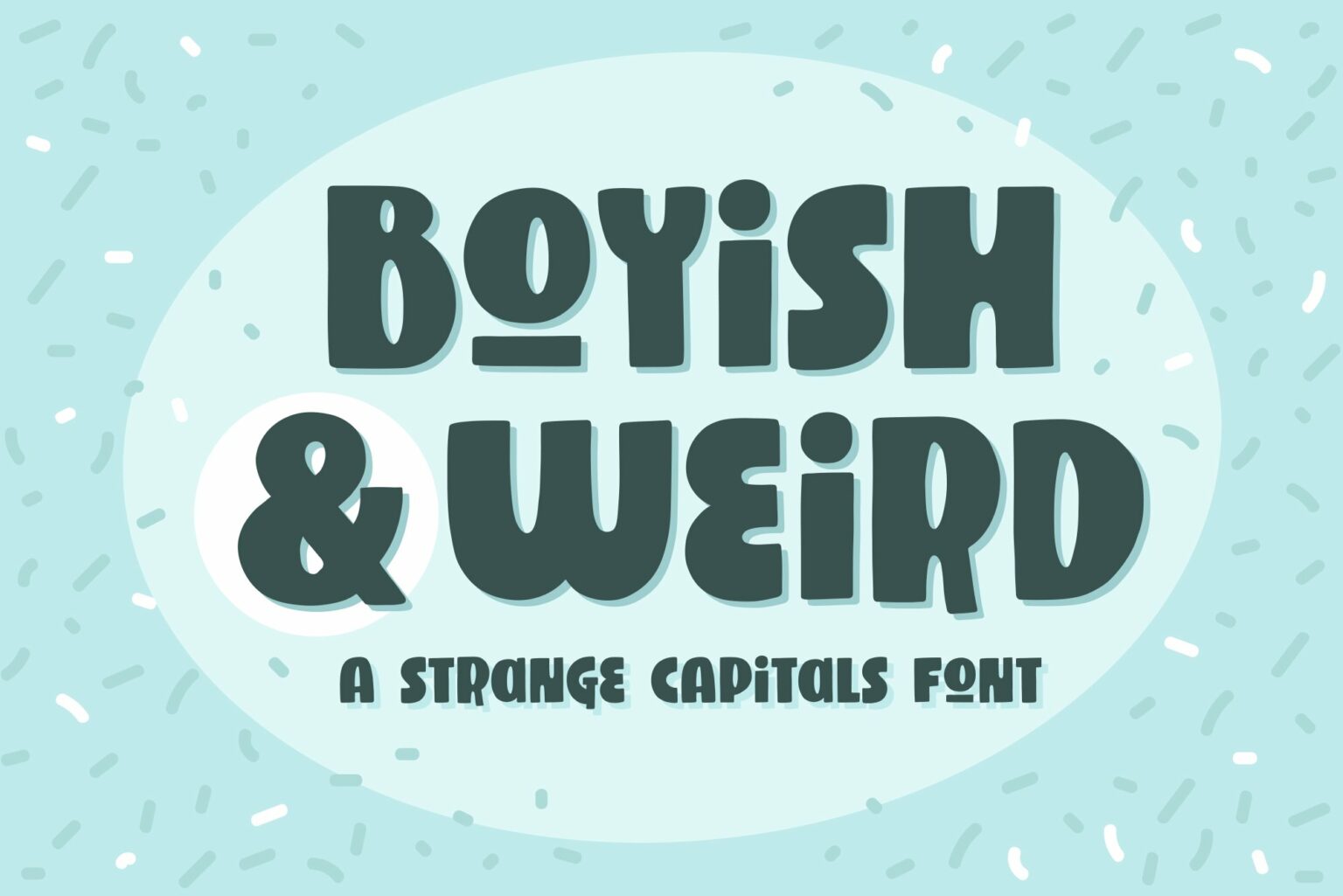 Boyish & Weird, a strange font – MasterBundles