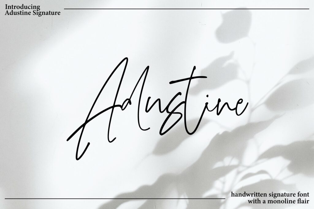 Adustine - Handwritten Signature – MasterBundles