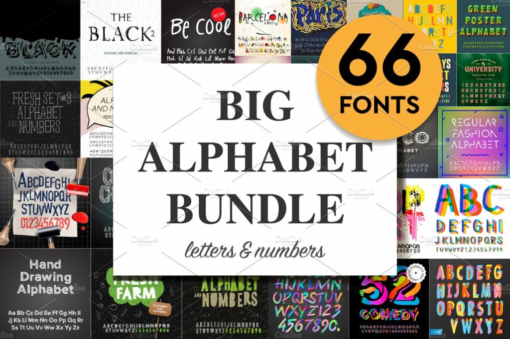 Big Bundle Alphabet & Numbers – MasterBundles