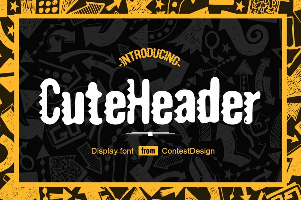 Cute Header Display Font – MasterBundles
