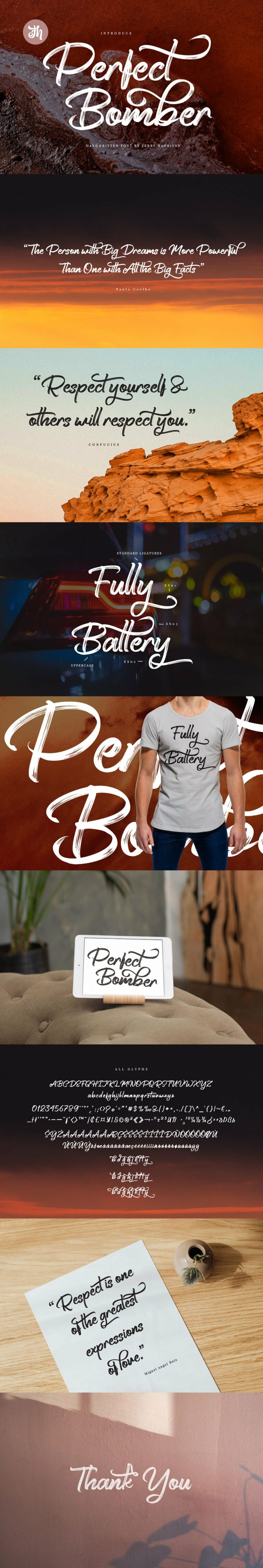 Perfect Bomber - Handlettering Font – MasterBundles