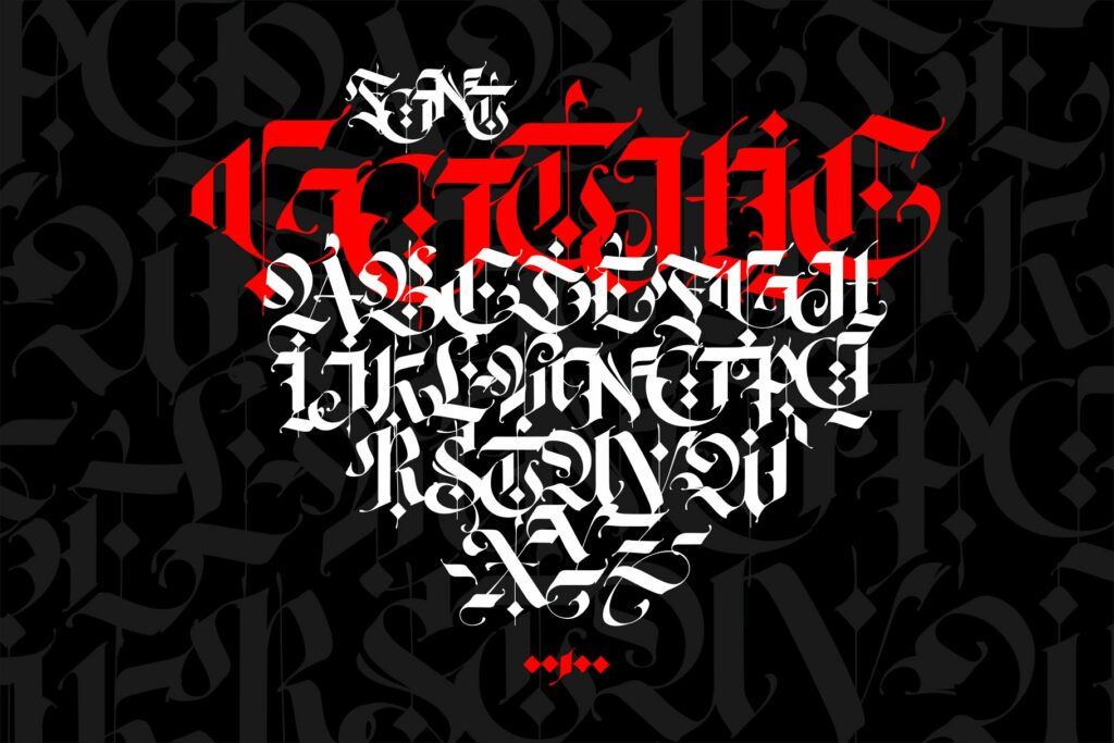 Gothic modern ABC letters. – MasterBundles