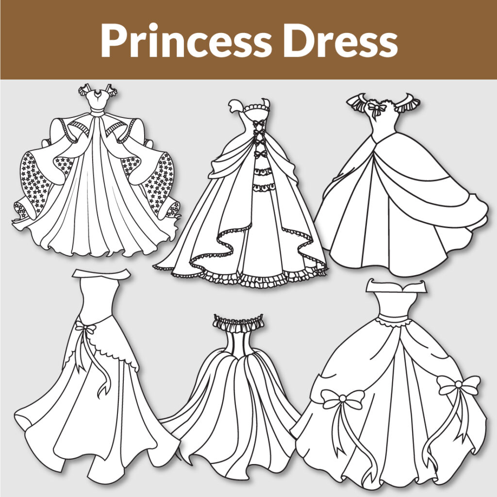 Princess Dress Set - MasterBundles