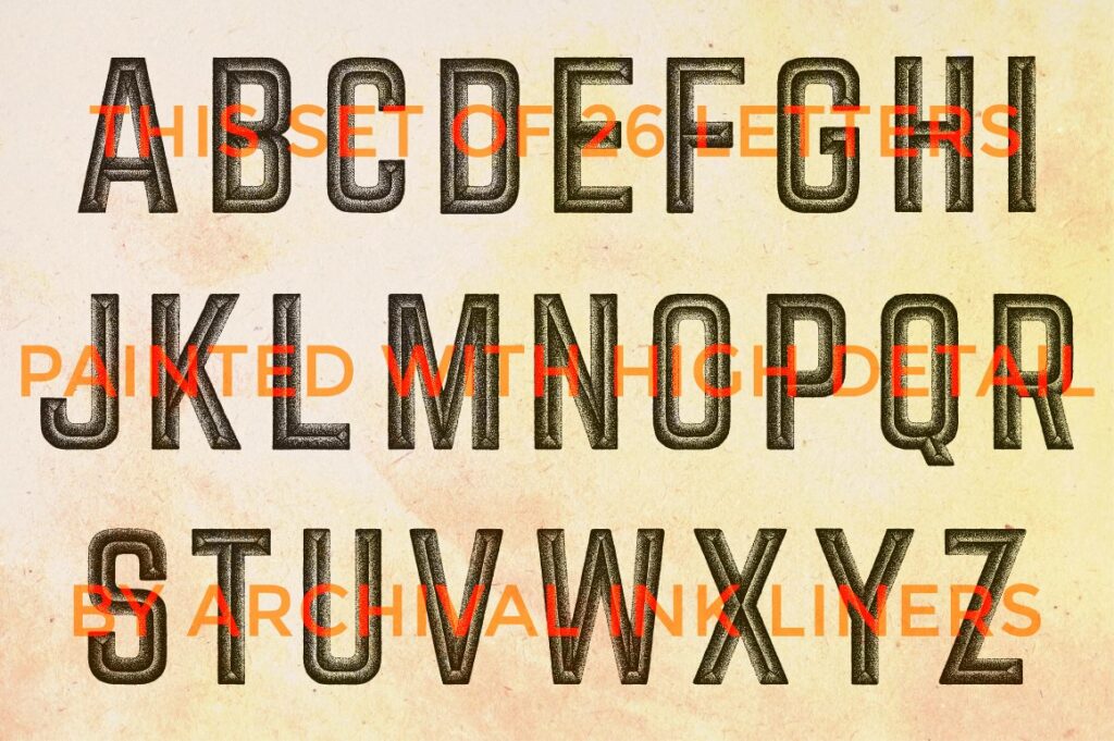 DOTWORK decorative font symbols – MasterBundles