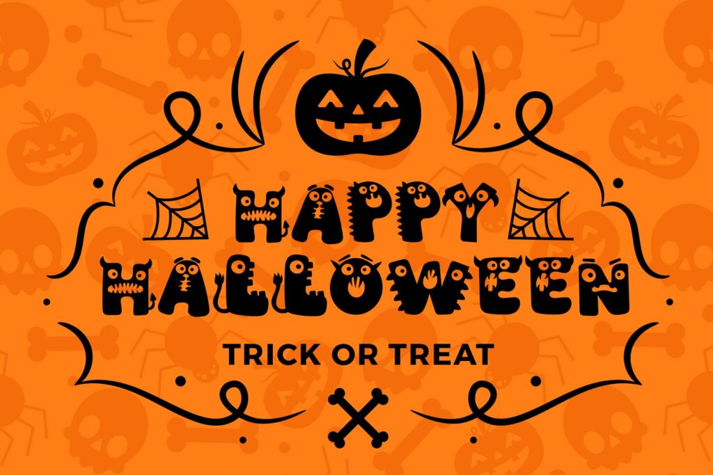 Halloween Monsters Font – MasterBundles