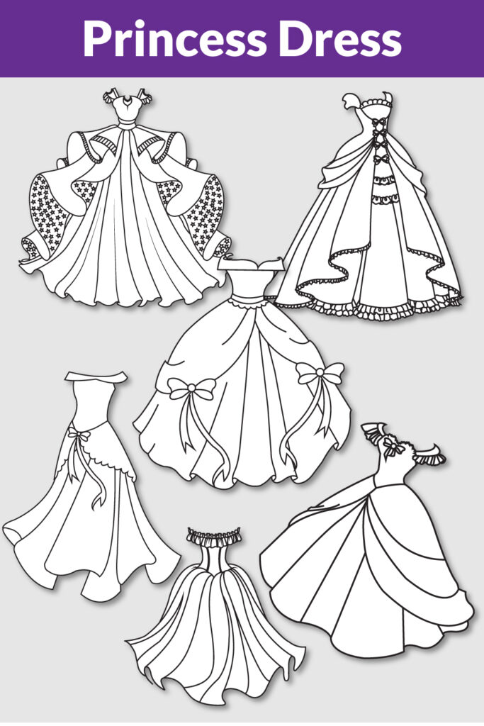 Princess Dress Set - MasterBundles