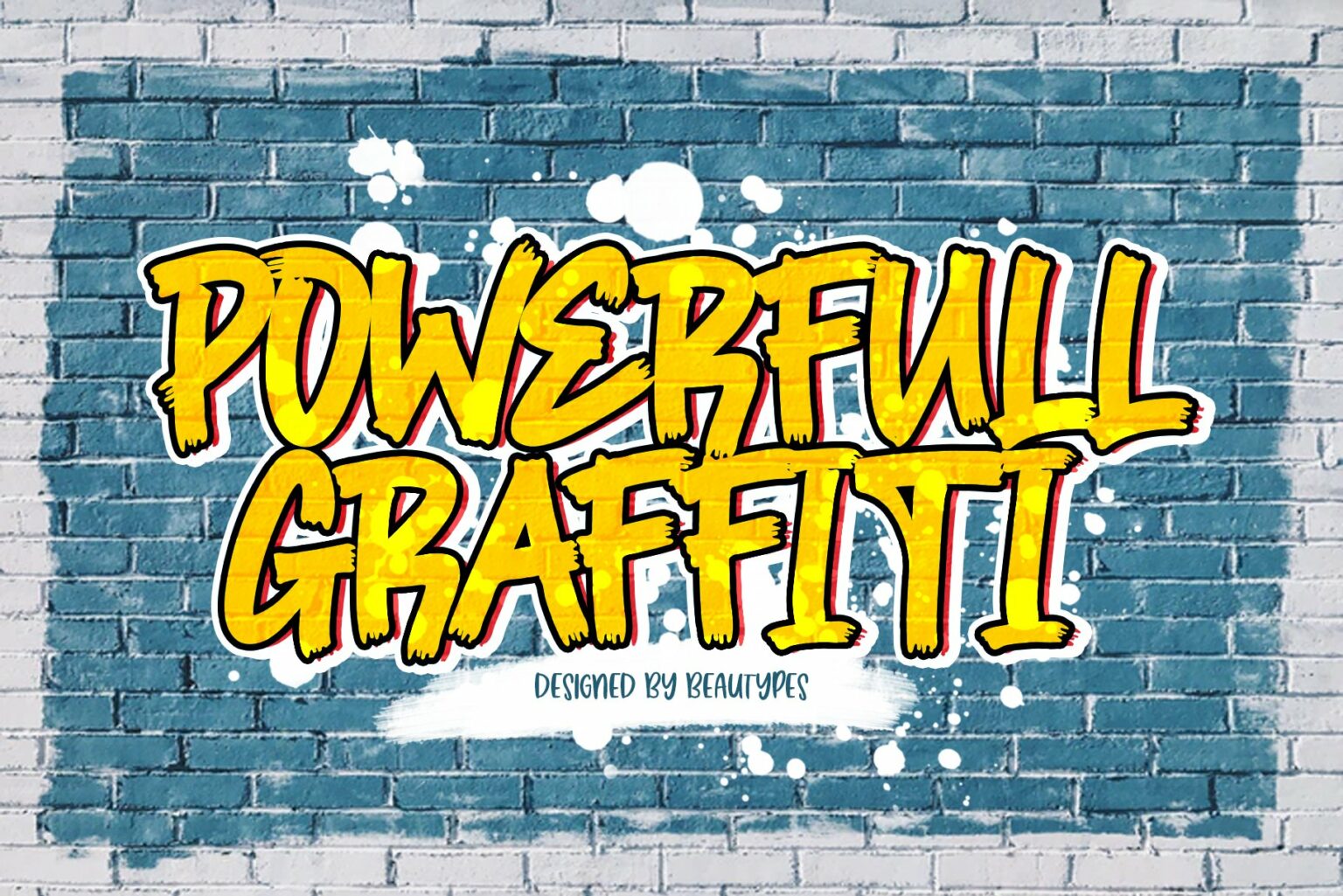 Spooky Brush | Graffiti Brush Font – MasterBundles