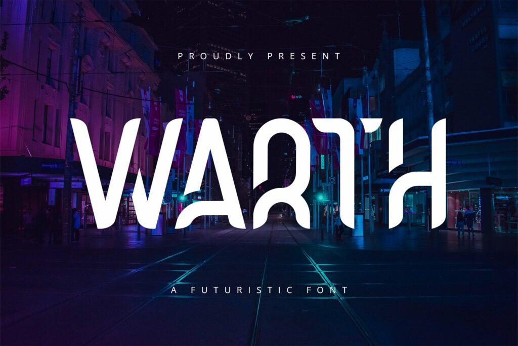 Warth - Futuristic Display Font – MasterBundles