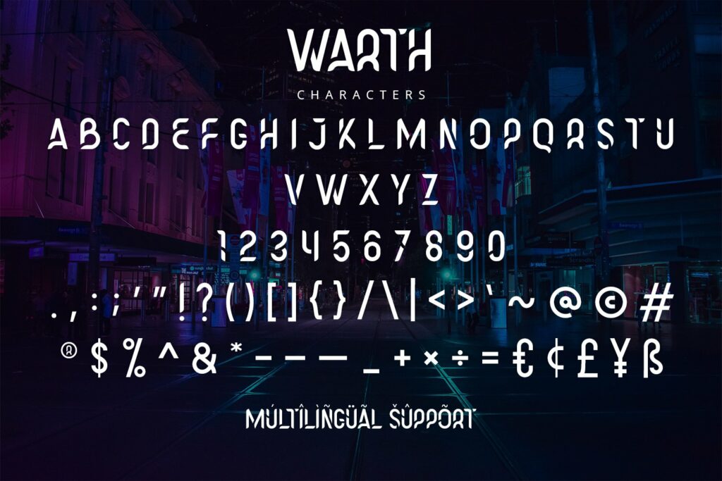 Warth - Futuristic Display Font – MasterBundles