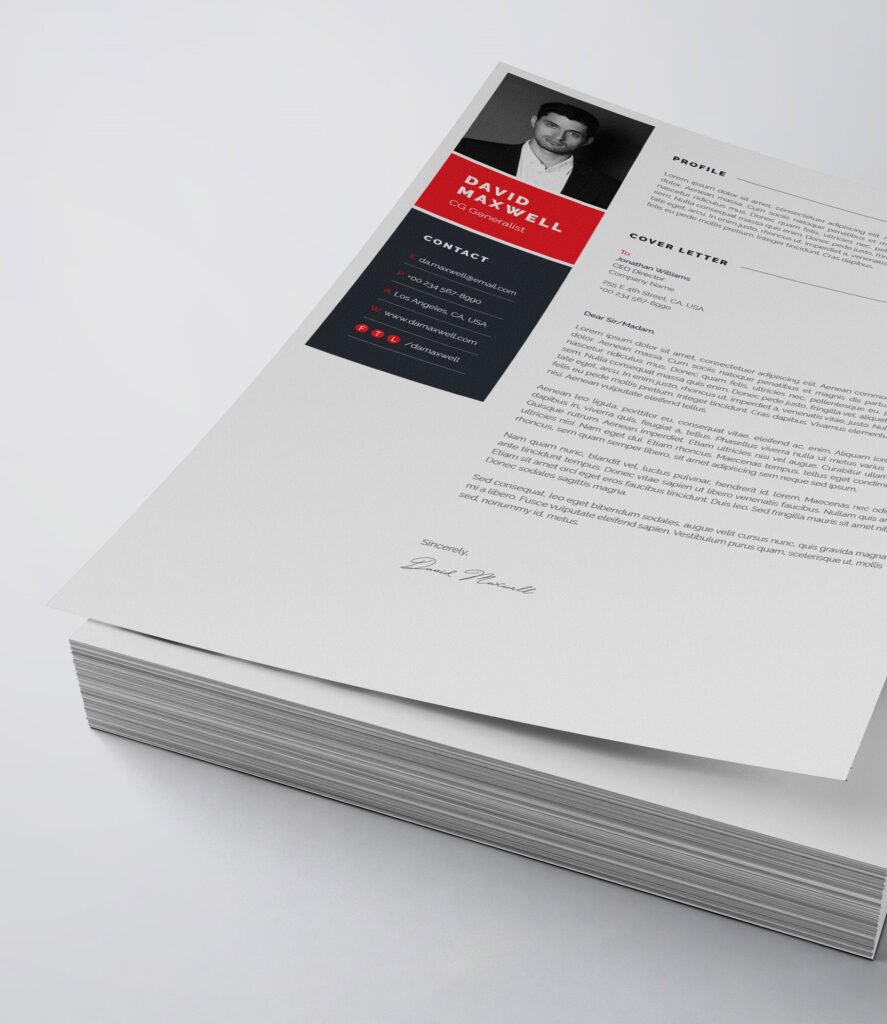 Clean Resume/CV Template - MasterBundles