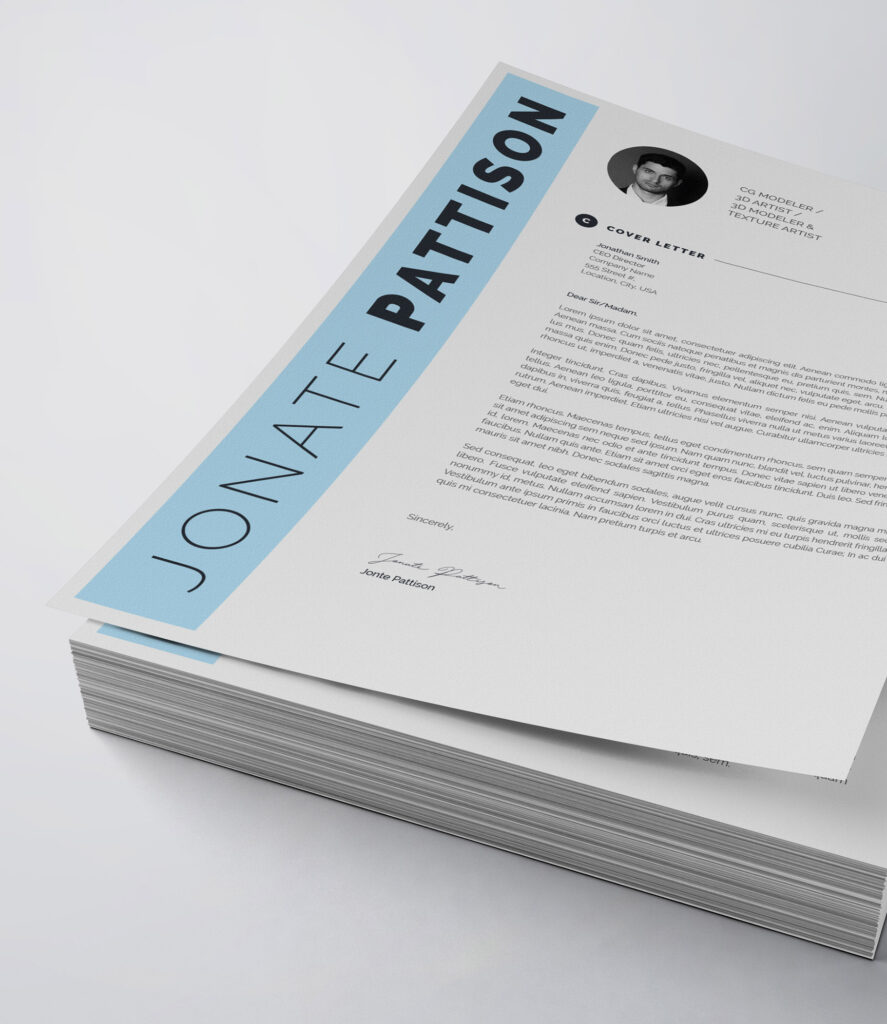 Professional Resume/CV Template Design - MasterBundles