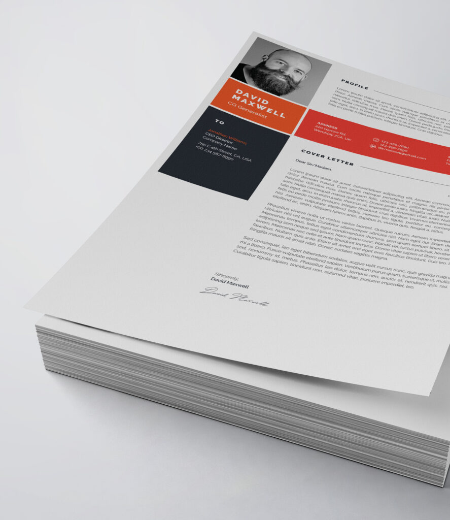 Professional CV Template - MasterBundles