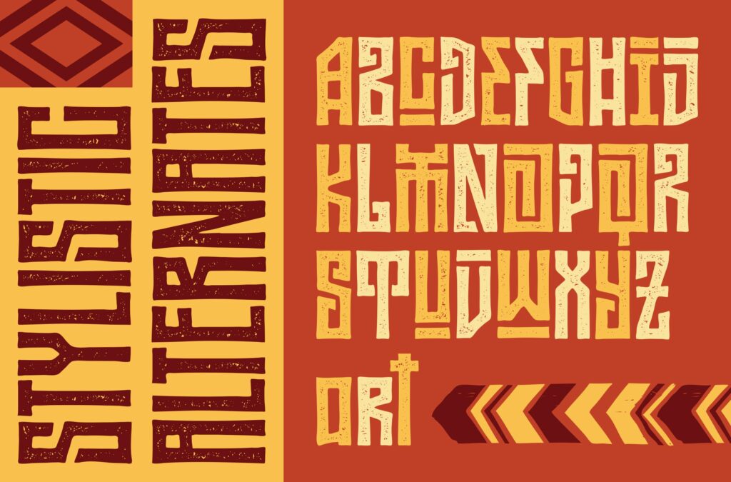 MAKALO - Ethnic Tribal Fonts – MasterBundles