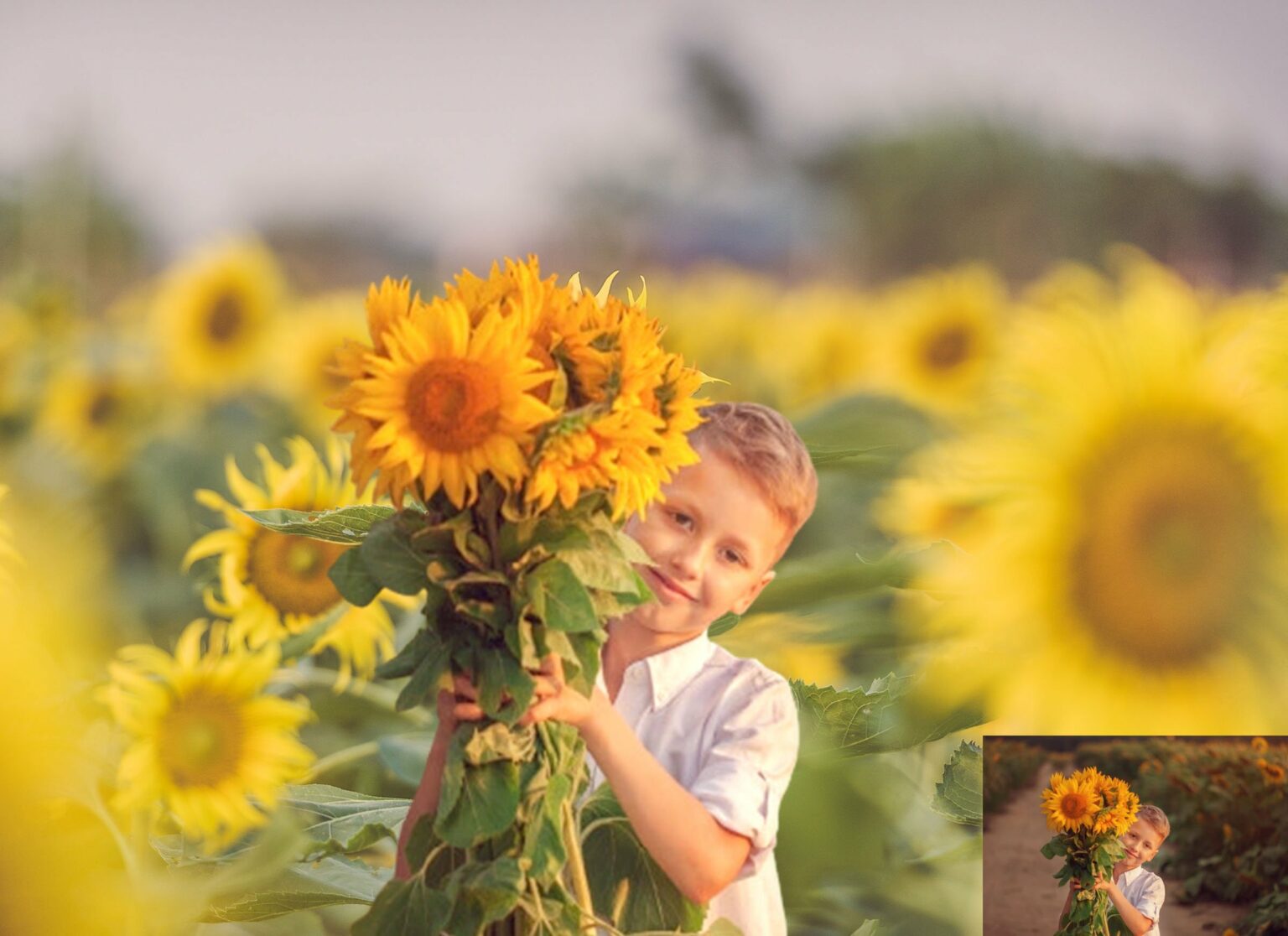 Sunflower Photo Overlays + Backdrops – MasterBundles