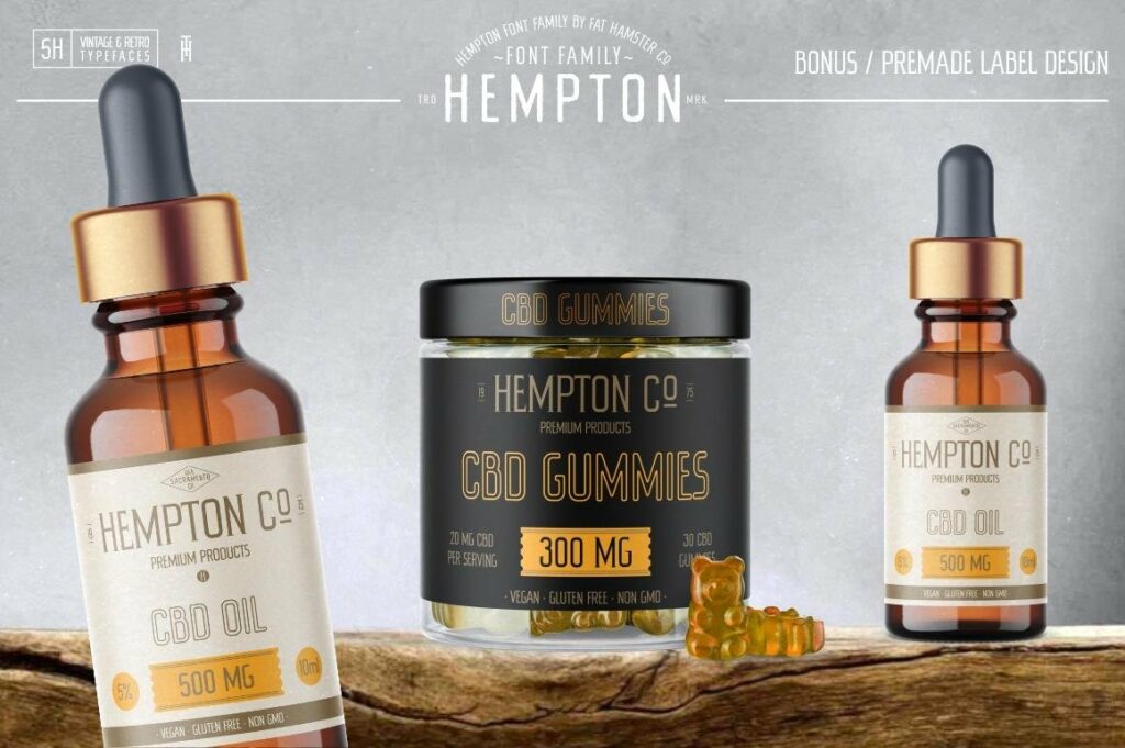 HEMPTON vintage font family – MasterBundles