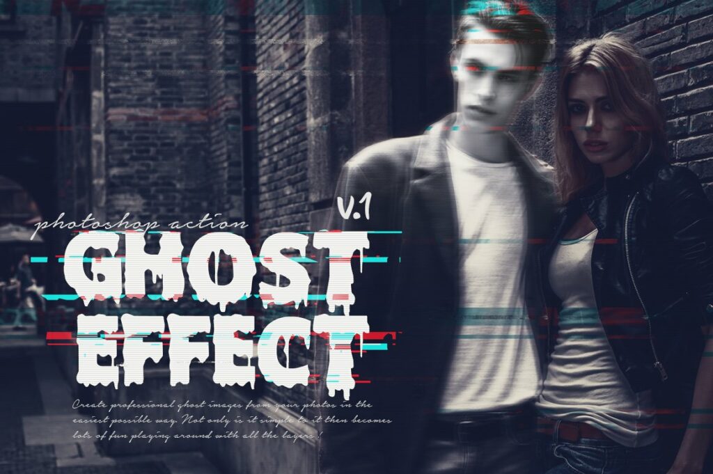 Ghost Effect Photoshop Action – MasterBundles