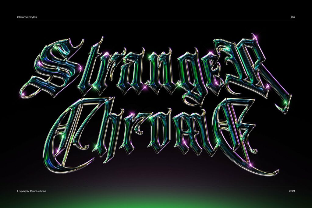 Chrome Text Styles Bundle - 40% OFF – MasterBundles