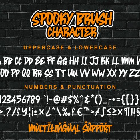 Spooky Brush | Graffiti Brush Font – MasterBundles