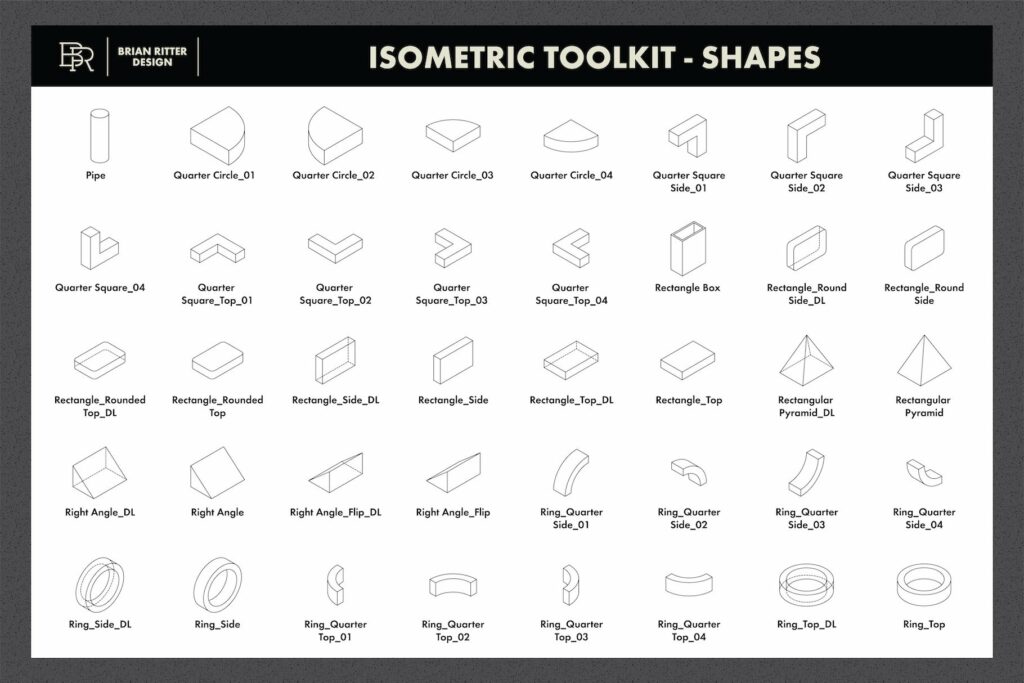 Isometric Toolkit for Procreate – MasterBundles