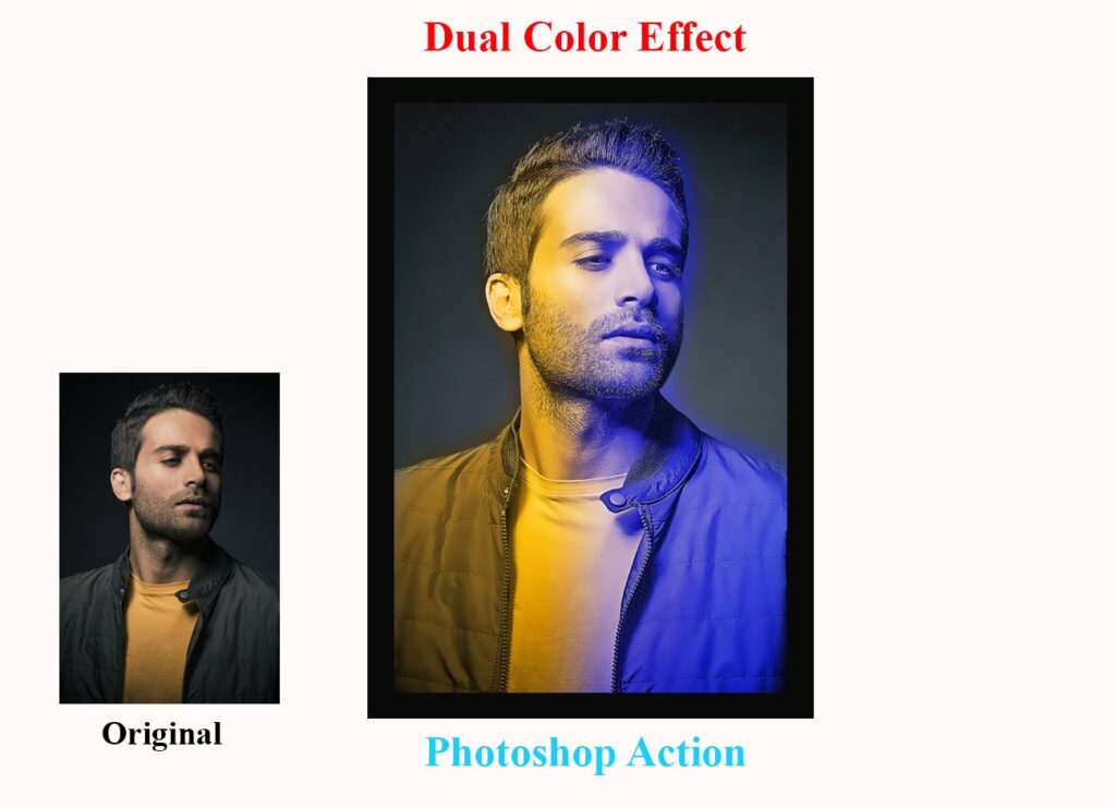 Dual Color Effect Photoshop Action – MasterBundles
