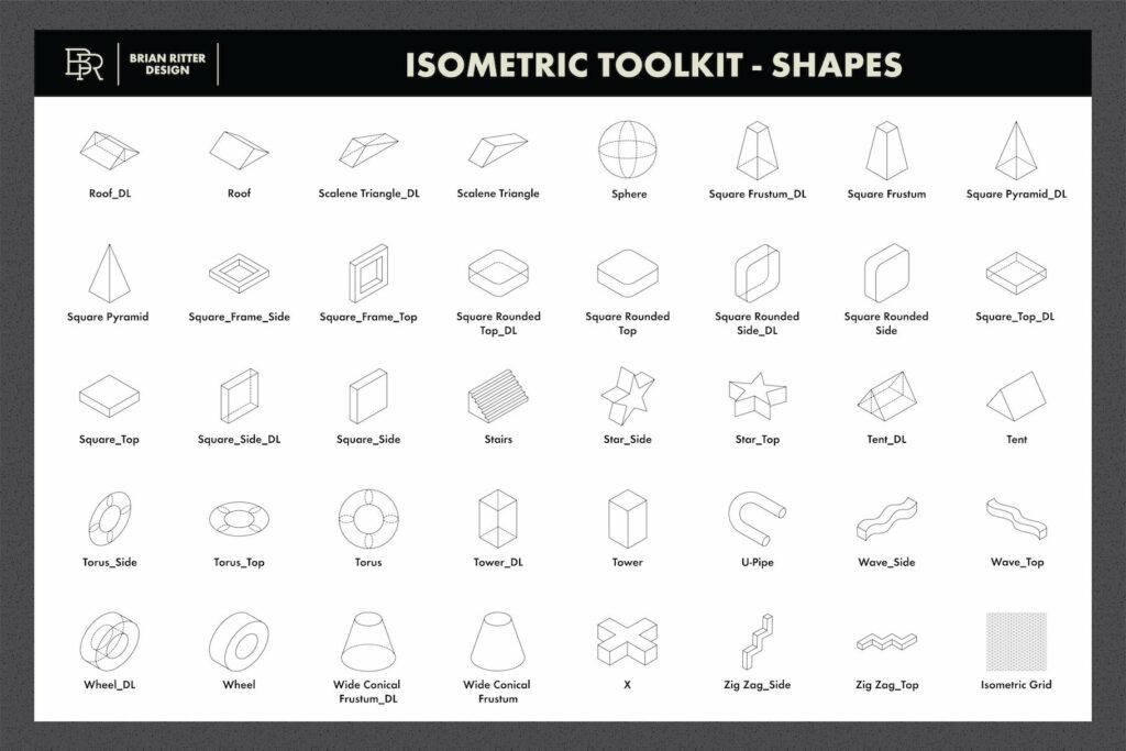 Isometric Toolkit for Procreate – MasterBundles