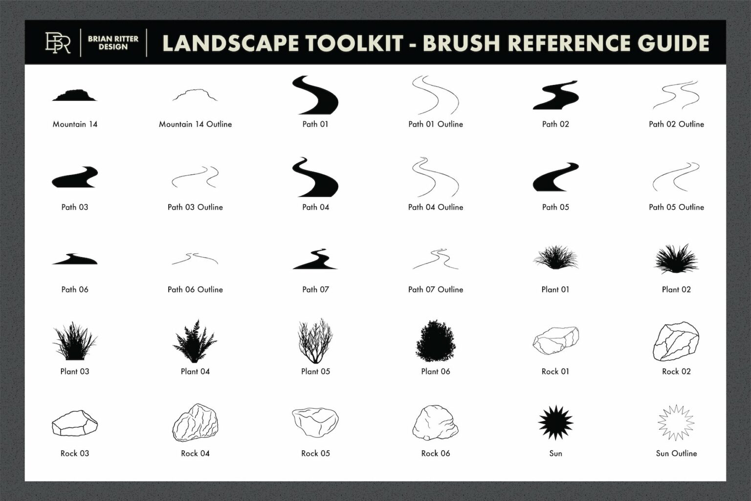 Landscape Toolkit for Procreate – MasterBundles