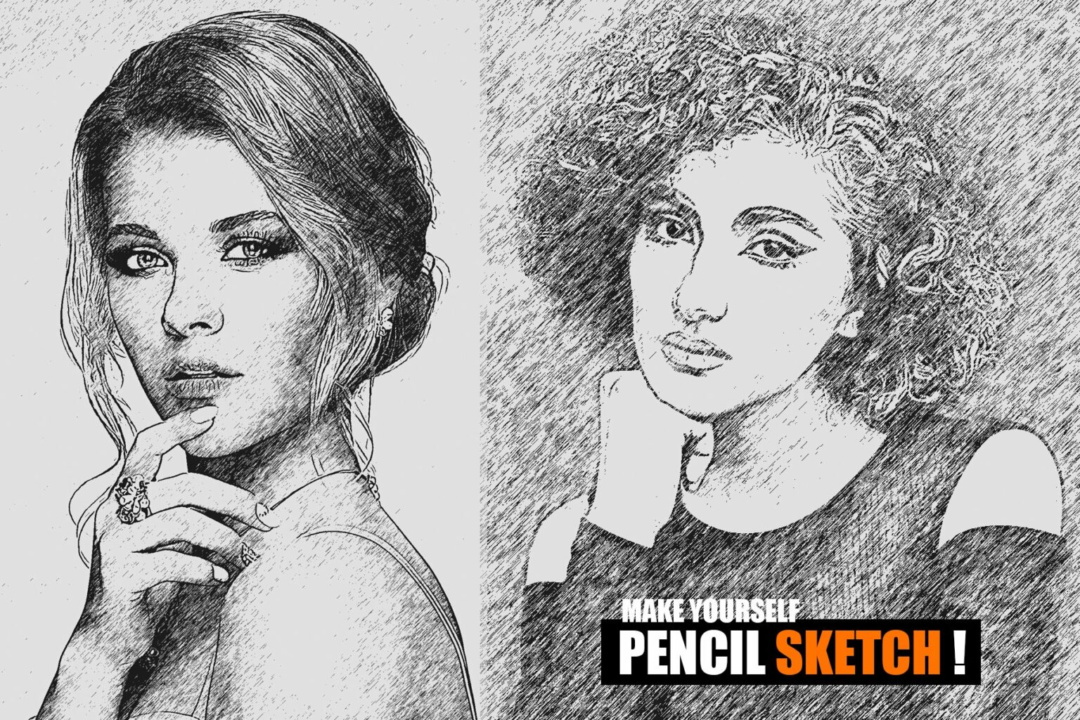 Pencil Sketch Photoshop Action Masterbundles 