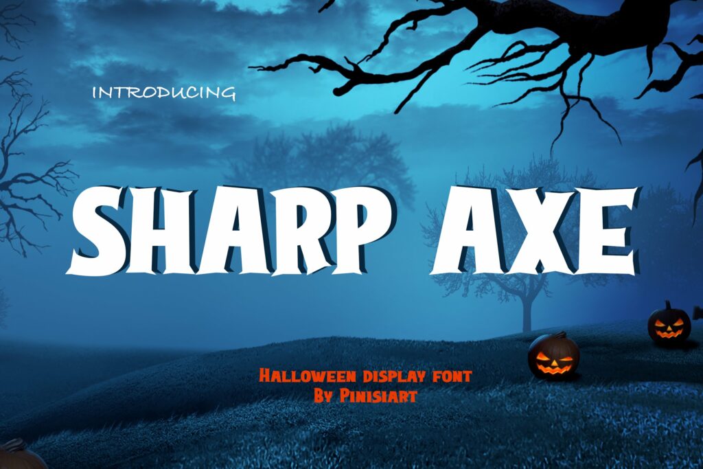 Sharp Axe - Halloween Font – MasterBundles