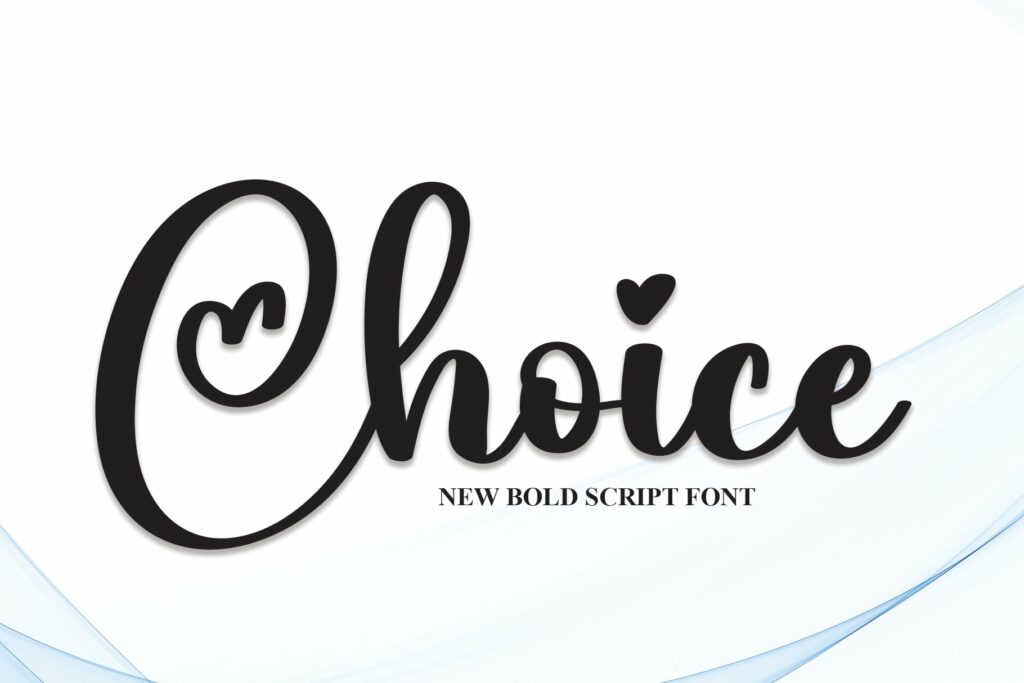 Choice | Script Font – MasterBundles