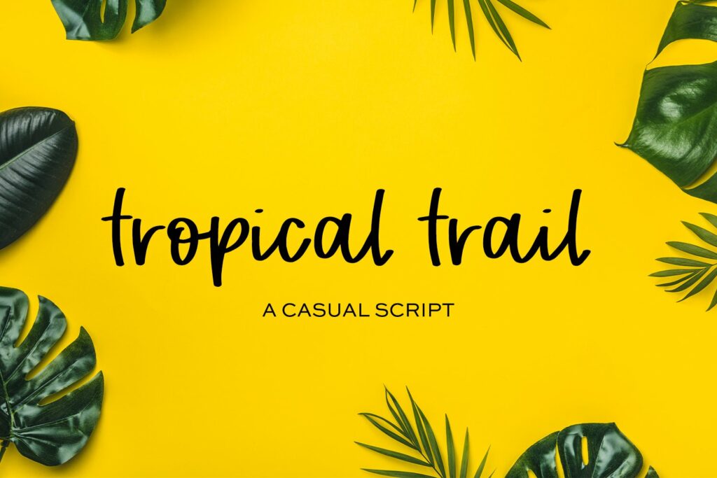 Tropical Trail Script Font – MasterBundles