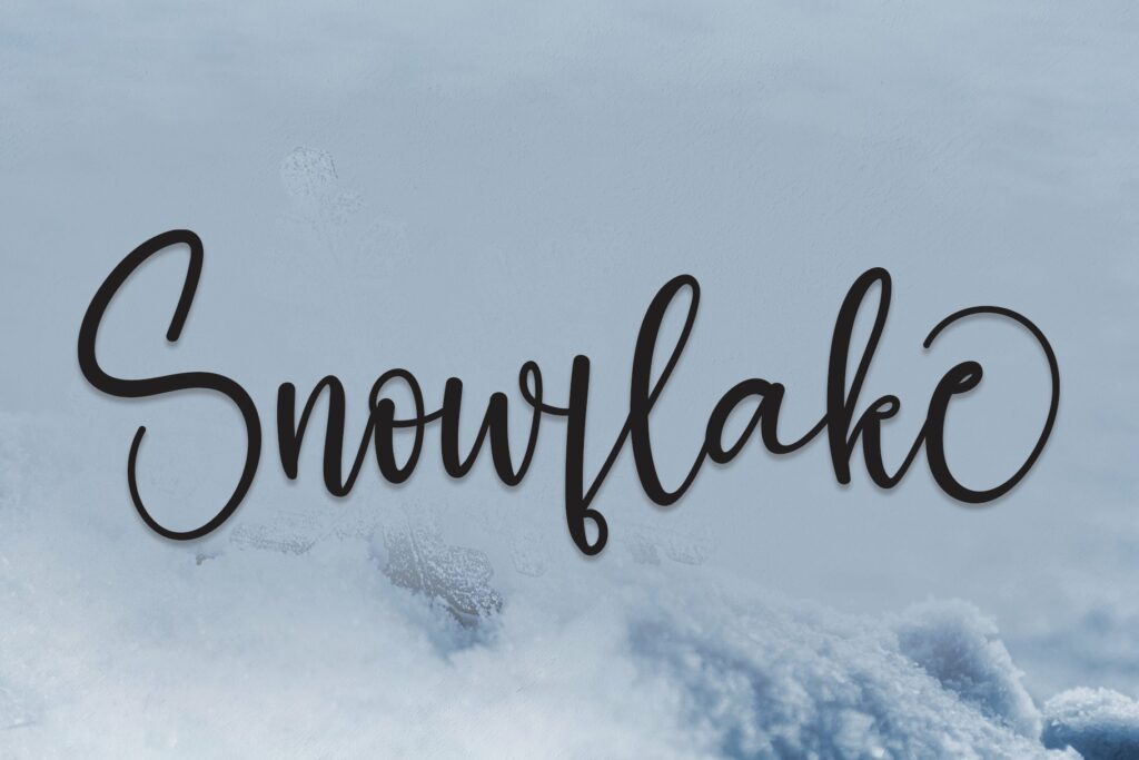Snowflake | Script Font – MasterBundles